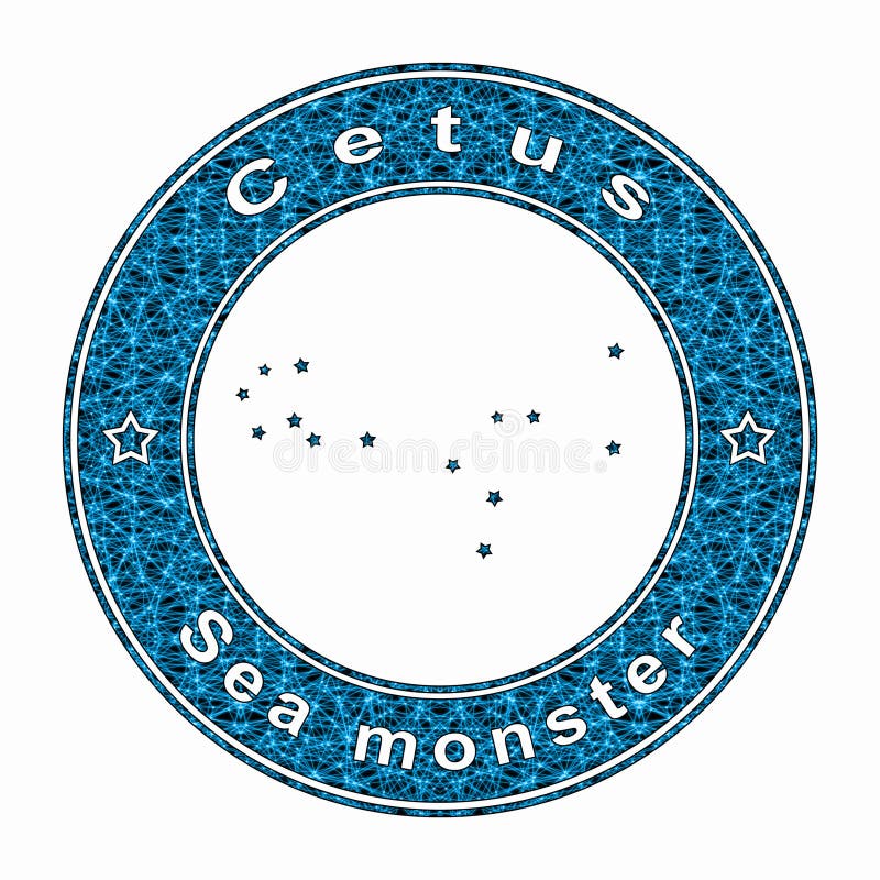 Cetus Star Constellation, Whale Constellation Stock Illustration ...
