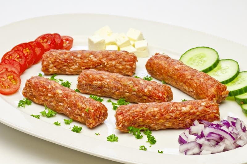 Cevapi on barbecue stock photo. Image of croatian, serbian - 25611026