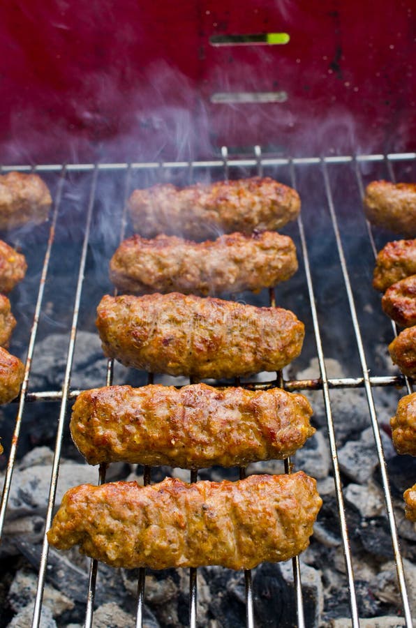 Cevapi on the BBQ stock image. Image of dinner, kebabche - 35249013