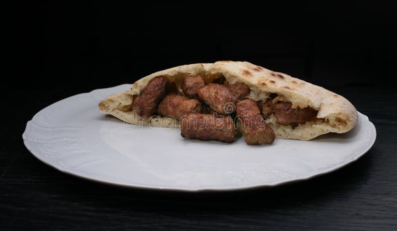 Cevapi stock photo. Image of traditional, bread, tasty - 54602876