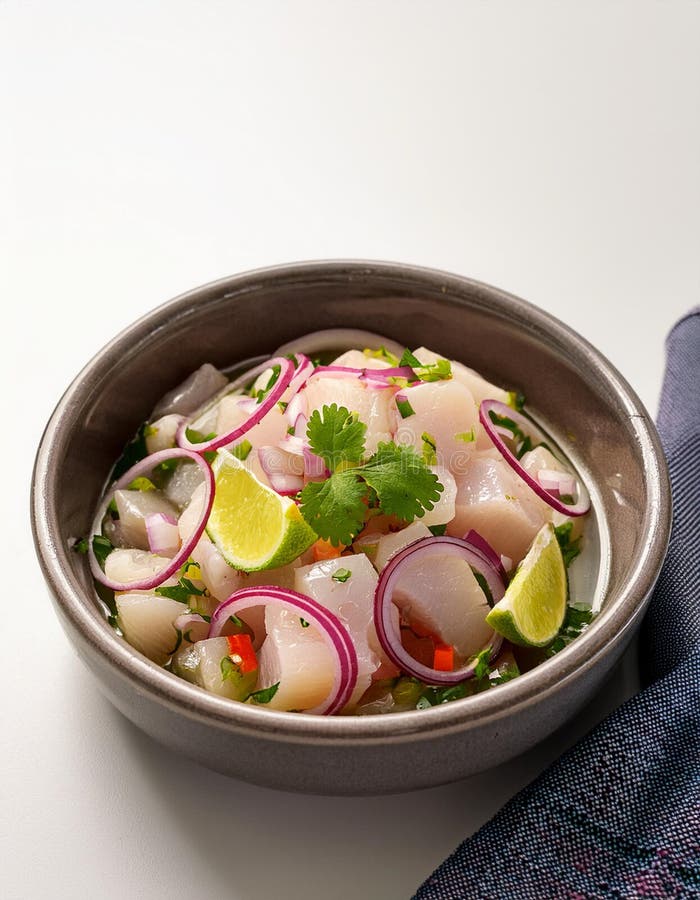 Ceviche Peruvian Raw Fish Dish Stock Image - Image of zesty ...