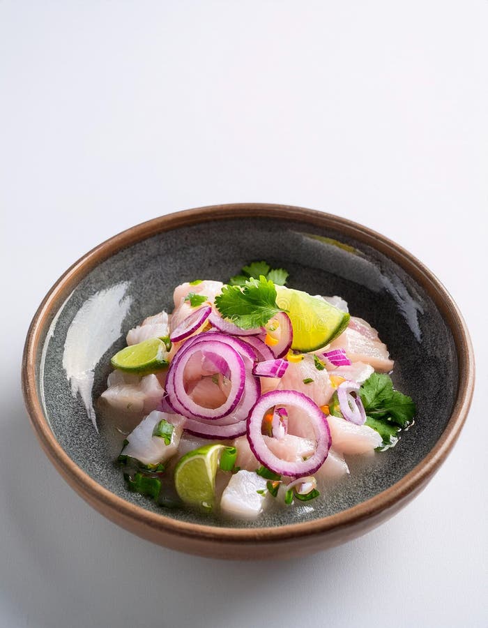 Ceviche Peruvian Raw Fish Dish Stock Photo - Image of healthy, fresh ...