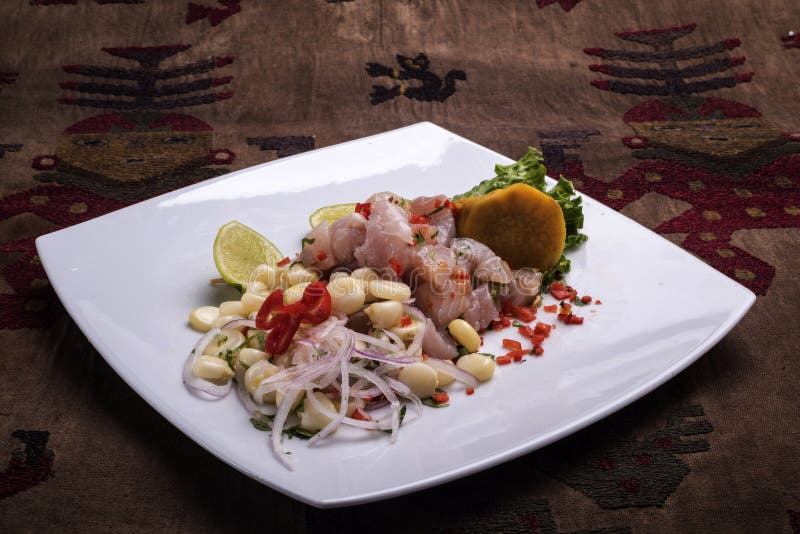 Ceviche Symbol Dish of Peruvian Gastronomy, Peru Stock Photo - Image of ...