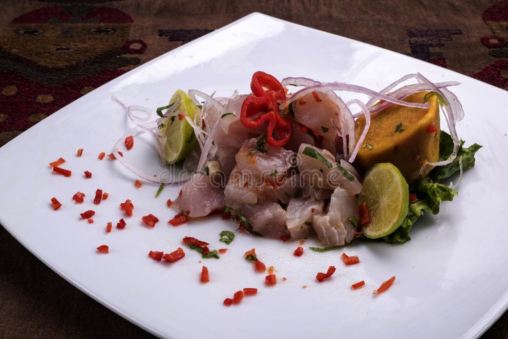 Ceviche Symbol Dish, of Peruvian Gastronomy Stock Image - Image of ...