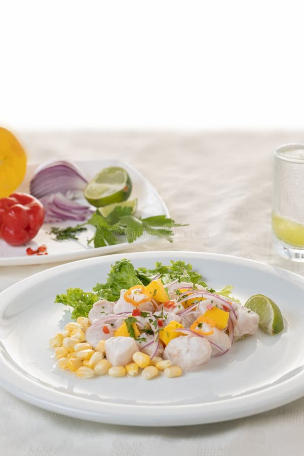 Ceviche, Typical Dish of Peruvian Cuisine. Seafood of Peru Stock Image ...