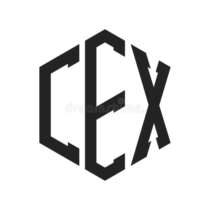 CEX Logo Design. Initial Letter CEX Monogram Logo Using Hexagon Shape ...
