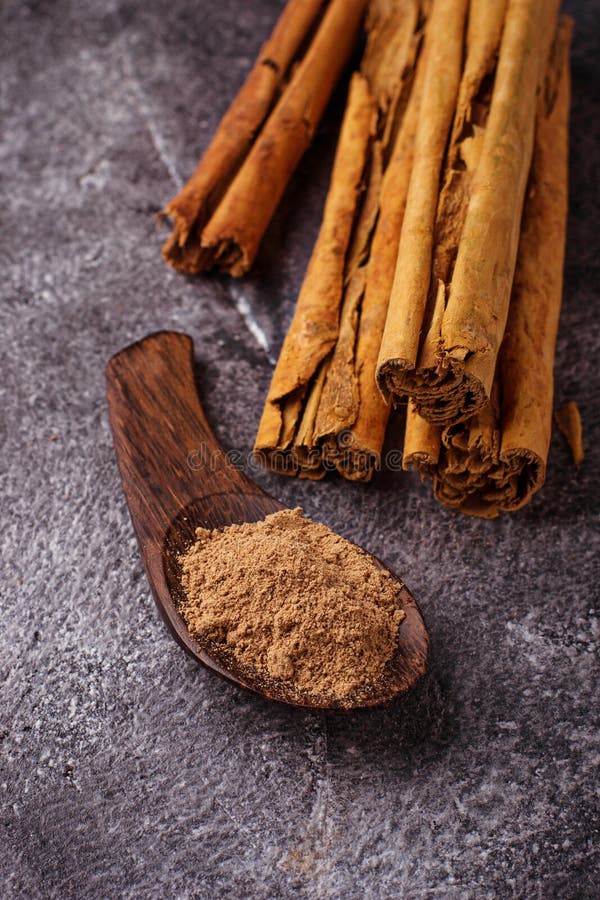 Ceylon Cinnamon Sticks and Powder Stock Image - Image of cinnamon ...