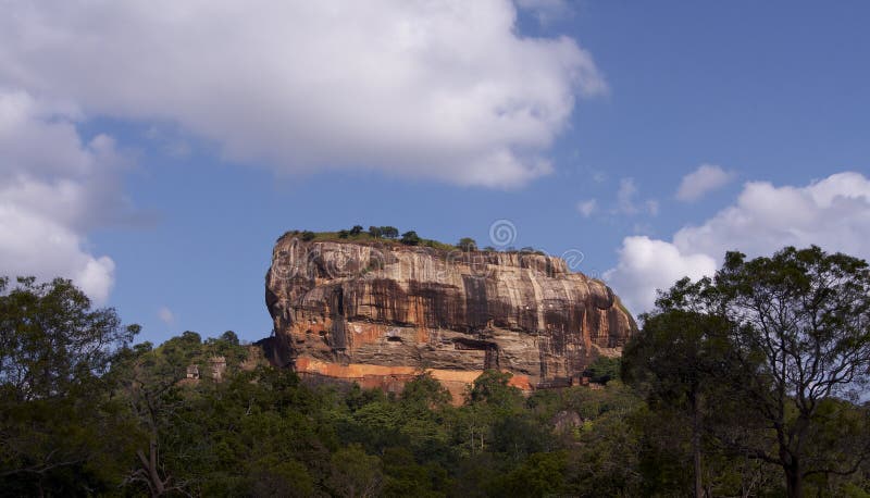 Ceylon - Sigiriya - Lion S Rock Stock Image - Image of sigiriya, castle ...