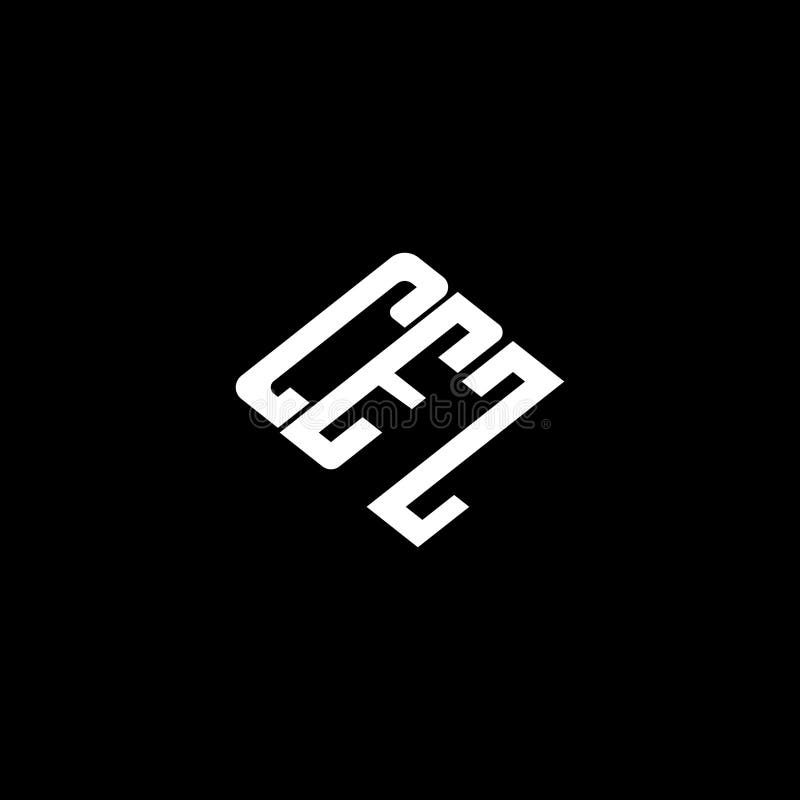 CEZ Letter Logo Design on Black Background Stock Illustration ...