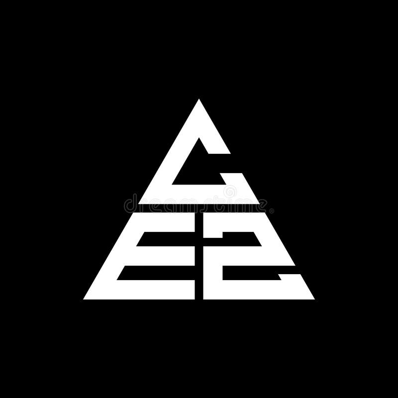 CEZ Triangle Letter Logo Design with Triangle Shape. CEZ Triangle Logo ...