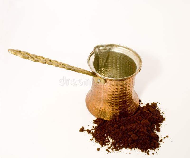 Cezve and coffee stock image. Image of cezve, long, liquids - 5232473