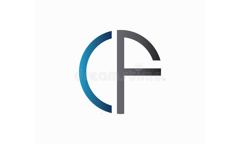 Initial Letter Cf Logo or Fc Logo Vector Design Template Stock Vector ...