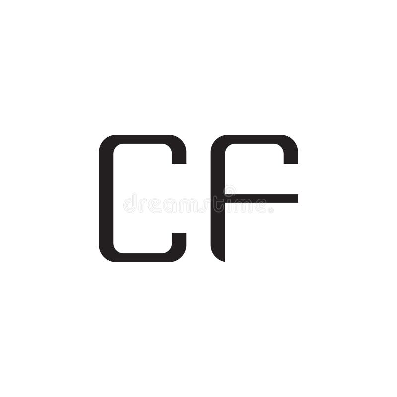 Cf Initial Letter Vector Logo Icon Stock Vector - Illustration of ...