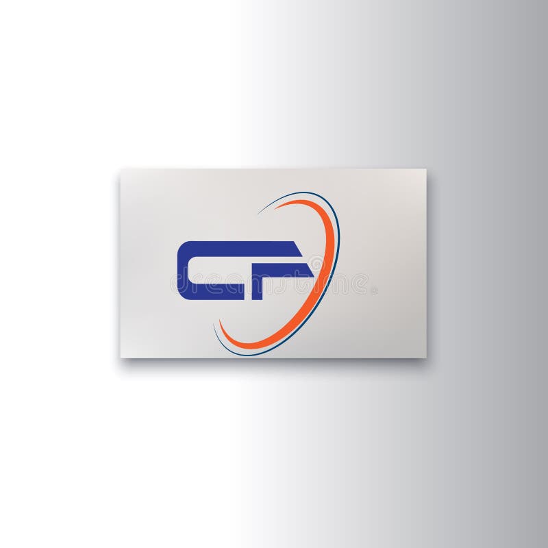 CF Text Logo Design stock vector. Illustration of multimedia - 260883489