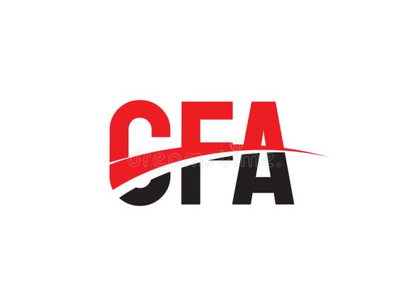 CFA Letter Initial Logo Design Vector Illustration Stock Vector ...