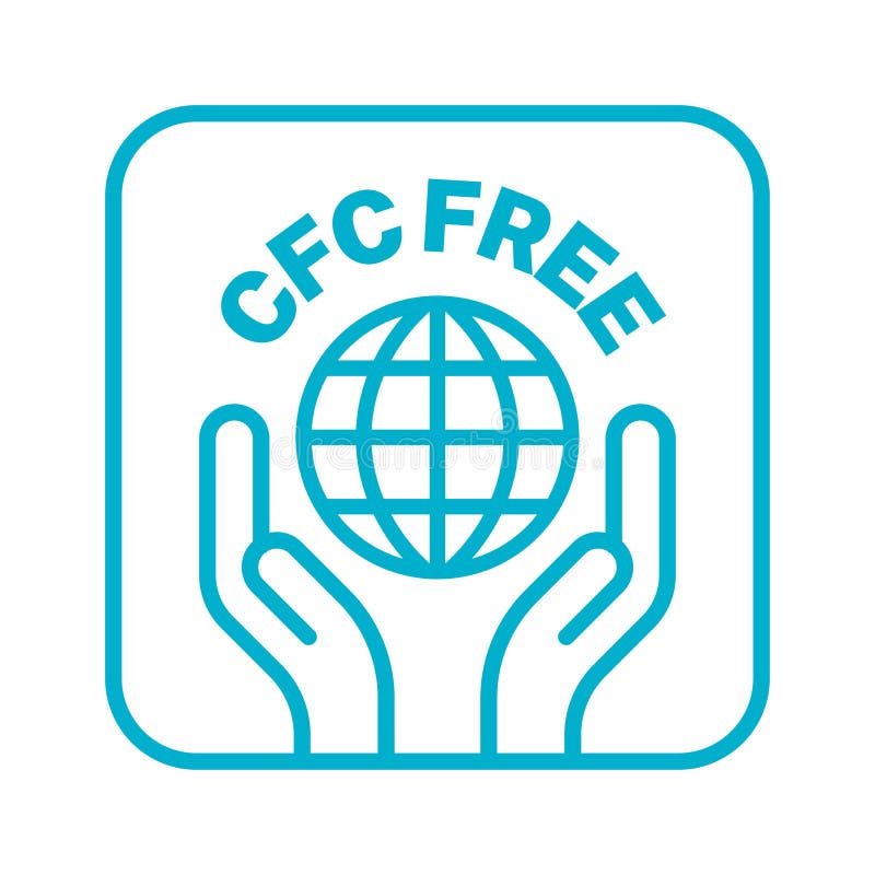 CFC Free, Ozone Friendly Vector Round Icon Badge Stock Vector ...