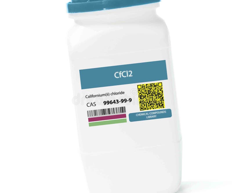 CfCl2 - Californium Chloride Stock Photo - Image of compound, flask ...