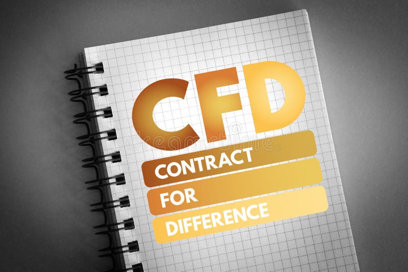CFD - Contract for Difference Acronym Stock Image - Image of time ...