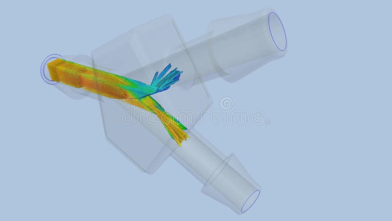 Cfd Simulation Computational Fluid Dynamics - Double Wye Reducers Pipe ...