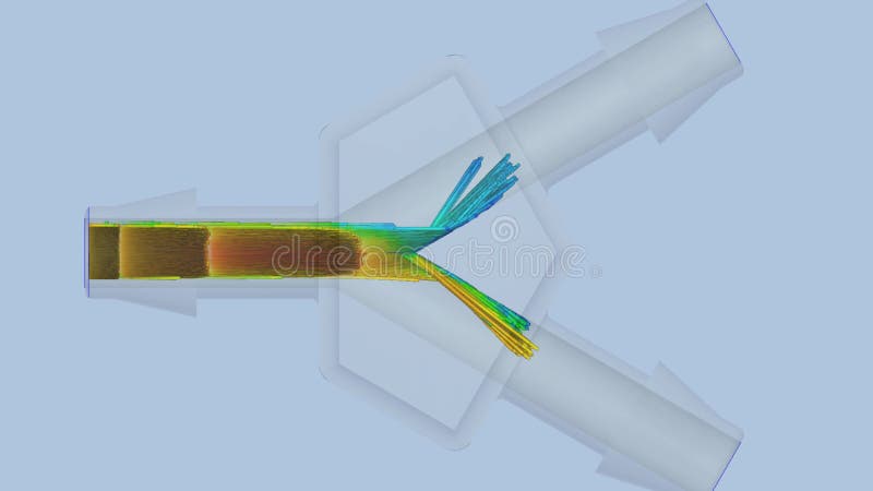 Cfd Simulation Computational Fluid Dynamics - Double Wye Reducers Pipe ...