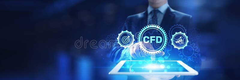 CFD Trading and Financial Strategy Technology Concept with Interactive ...