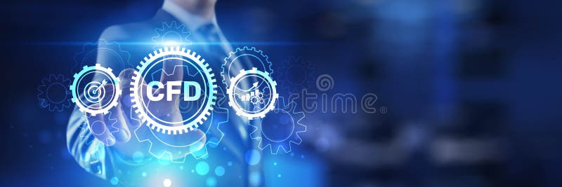 CFD Trading and Financial Strategy Technology Concept with Interactive ...