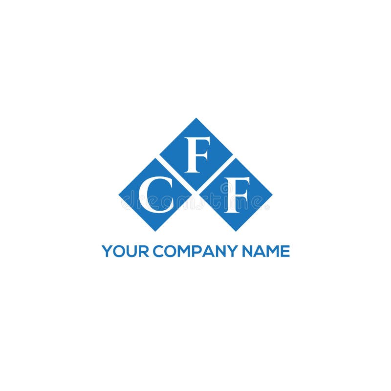 CFF Letter Logo Design on BLACK Background. CFF Creative Initials ...