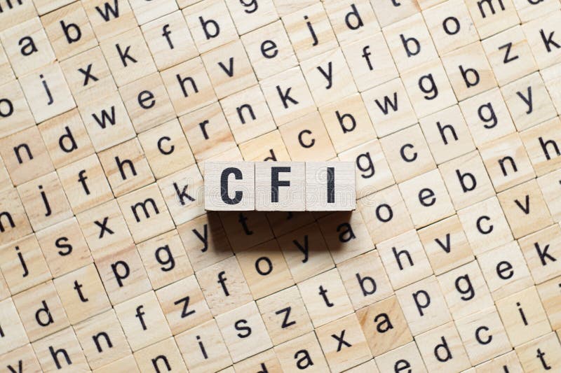 CFI - Copied for Information Word Concept on Cubes Stock Photo - Image ...