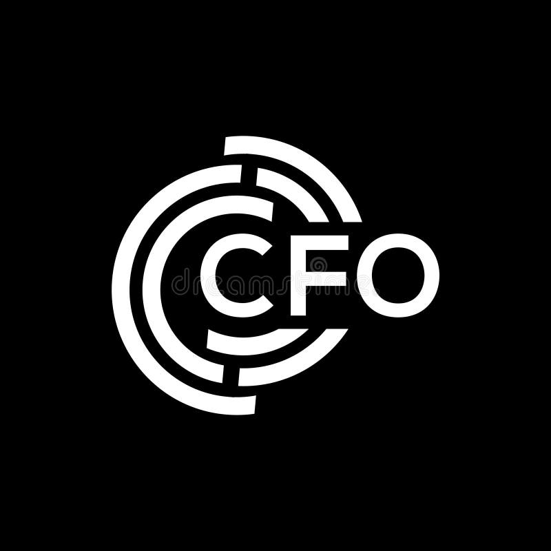 CFO Letter Logo Design on Black Background. CFO Creative Initials ...