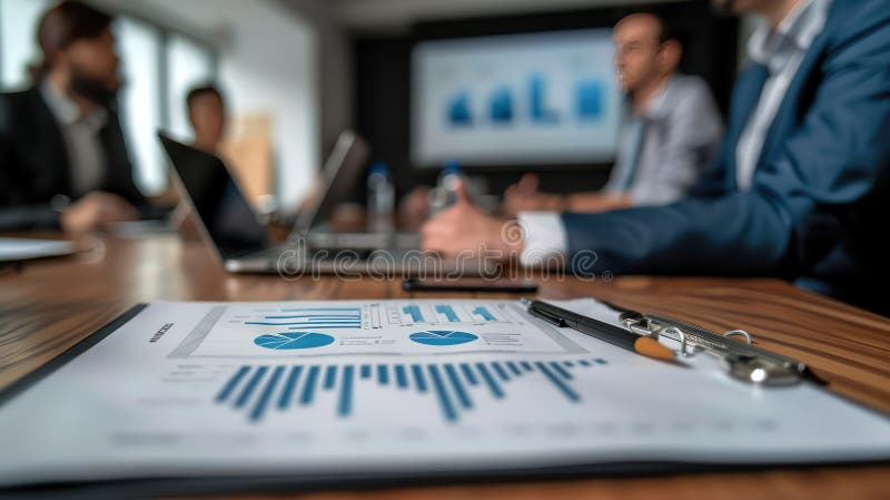 CFO Presenting a Comprehensive Cash Flow Analysis Report Stock ...