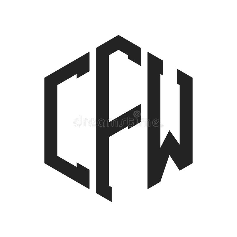 CFW Logo Design. Initial Letter CFW Monogram Logo Using Hexagon Shape ...
