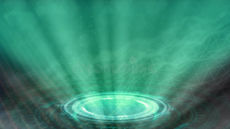 Cg Abstract 3D Rendering, Neon Hi-tech Portal Backdrop Stock ...