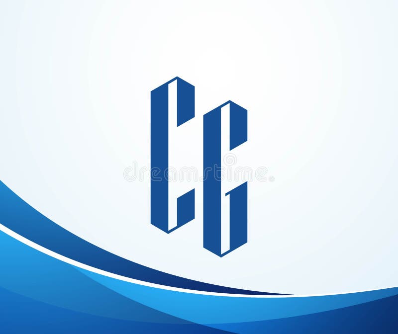 CG Alphabet Letter Logo Design Template Elements Stock Vector ...