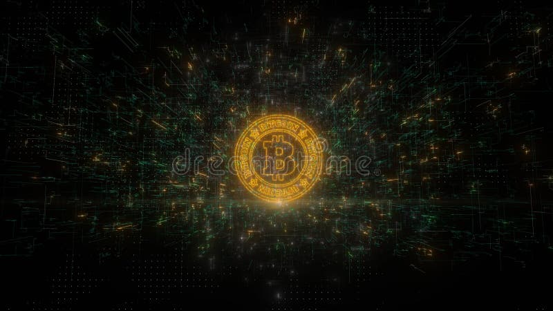 Bitcoin Loop stock video. Video of bitcoin, financial - 39330423