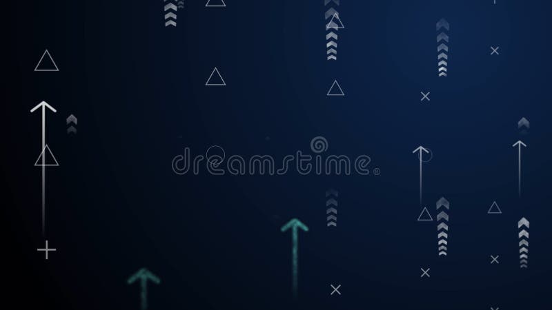 Cg Background of Upward Moving Arrows and Geometric Shapes with Blur on ...
