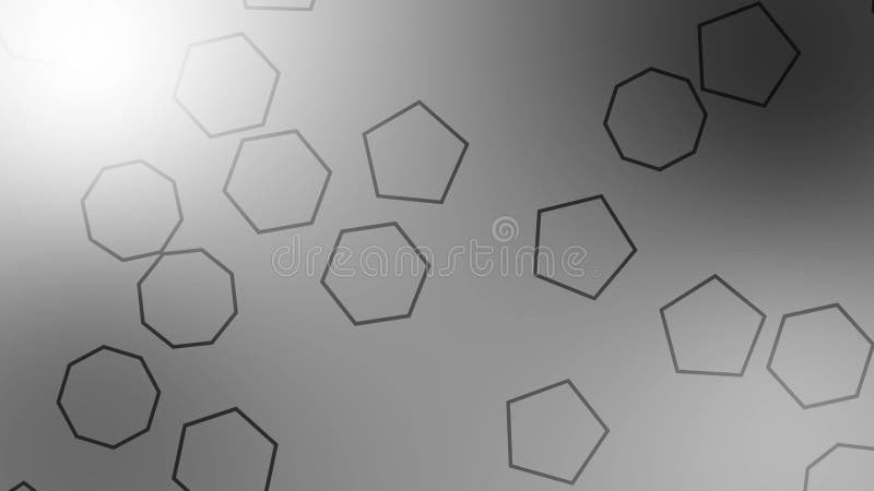 CG of Black and White Background Including Polygon Shaped Object Stock ...