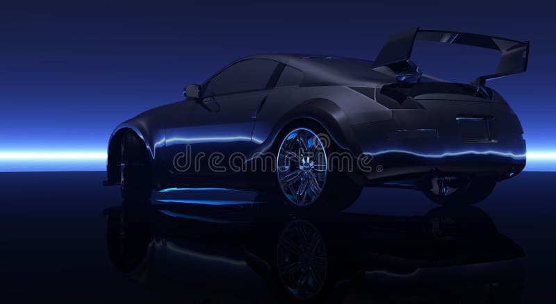 Cg car stock illustration. Illustration of custom, render - 4855372