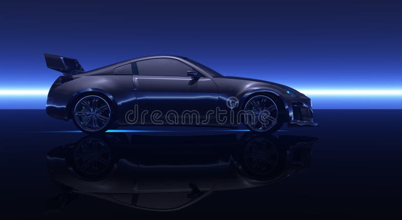 Cg car stock illustration. Illustration of render, custom - 4855373