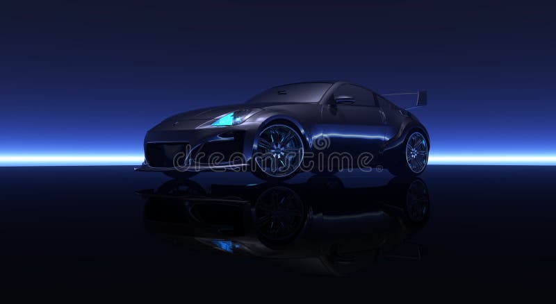 Cg car stock illustration. Illustration of technology - 4855375