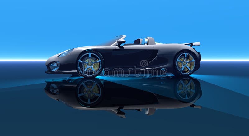 Cg car stock illustration. Illustration of mobile, digital - 4885498