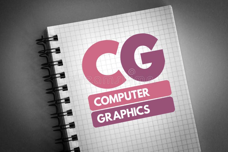 CG - Computer Graphics Acronym, Technology Concept Background Stock ...