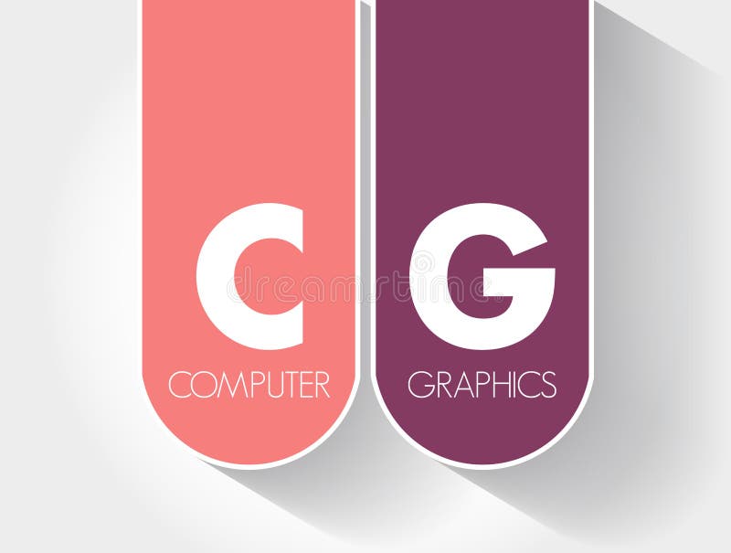 CG - Computer Graphics Acronym, Technology Concept Background Stock ...