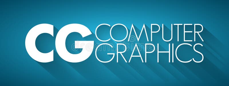CG - Computer Graphics Acronym, Technology Concept Background Stock ...