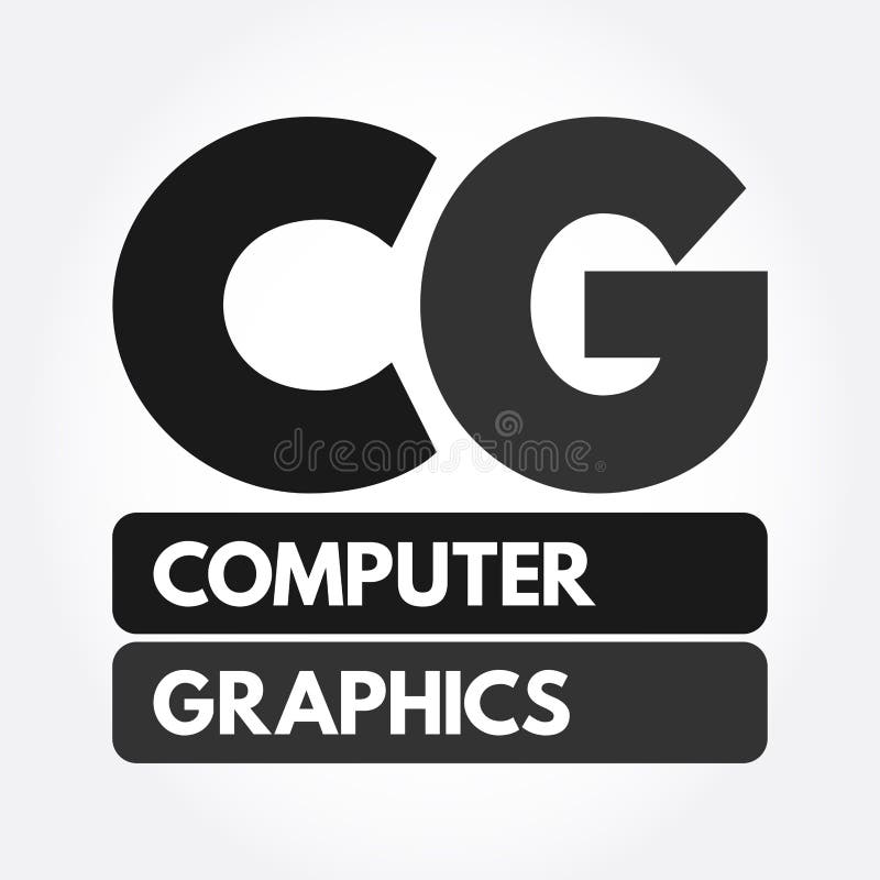 CG - Computer Graphics Acronym, Technology Concept Background Stock ...