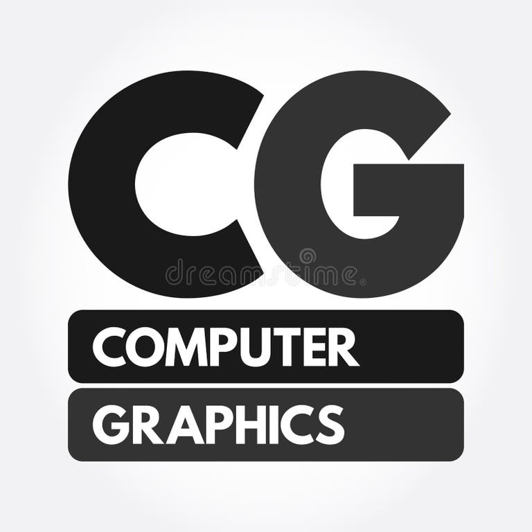 CG - Computer Graphics Acronym, Technology Concept Background Stock ...