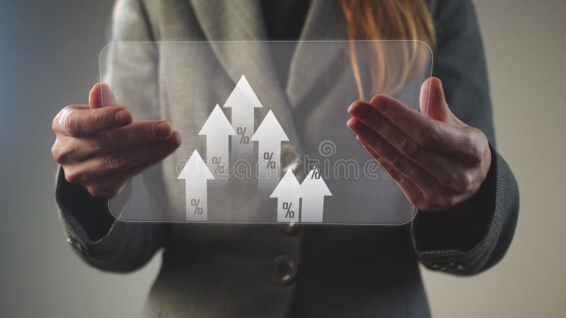 Cg Footage on the Topic of Rising Interest Rates Stock Video - Video of ...