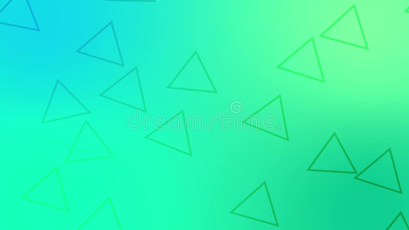 CG of Green and Cyan Background Including Triangle Shaped Object Stock ...