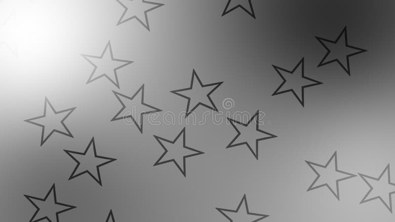 CG Image of Black and White Background Including Star Shaped Object ...