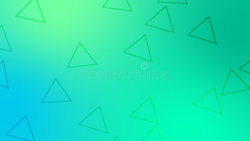 CG Image of Green and Cyan Background Including Triangle Shaped Object ...