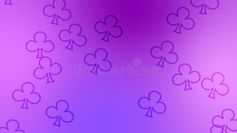 CG Image of Purple Background Including Clover Shaped Object Stock ...